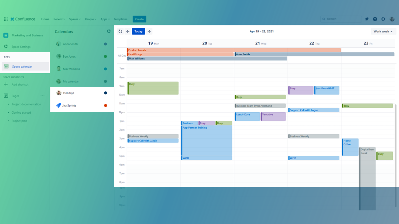 Outlook Calendars for Confluence – work smarter, not harder - yasoon